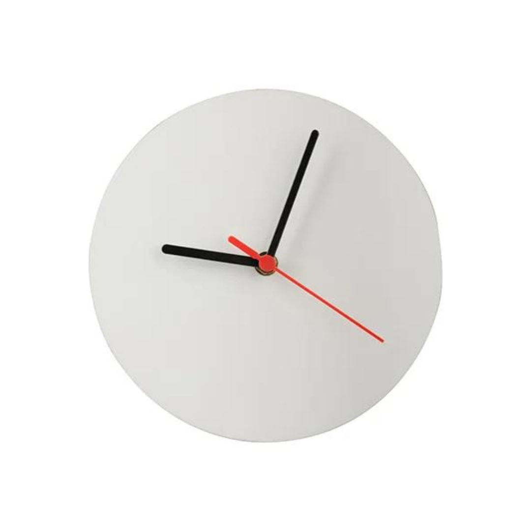 MDF Sublimation Clock 200mm in Diameter – Blank Print Media