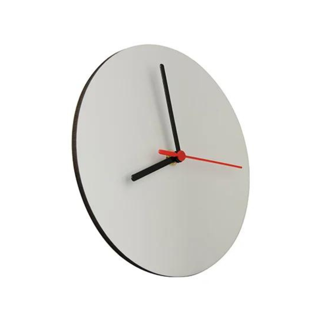 MDF Sublimation Clock 200mm in Diameter – Blank Print Media