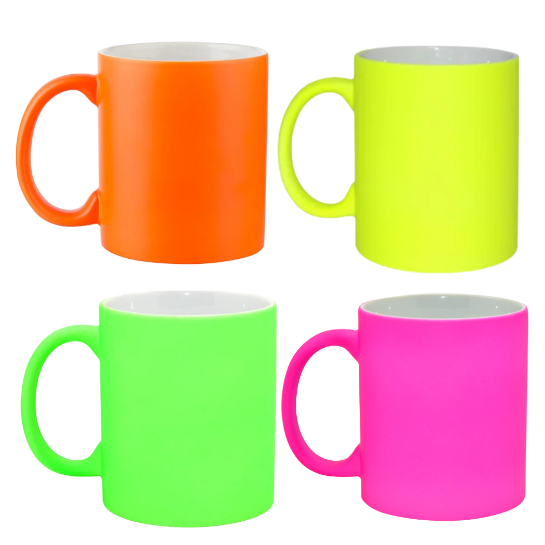 Neon Mugs (Fluorescent) – Blank Print Media
