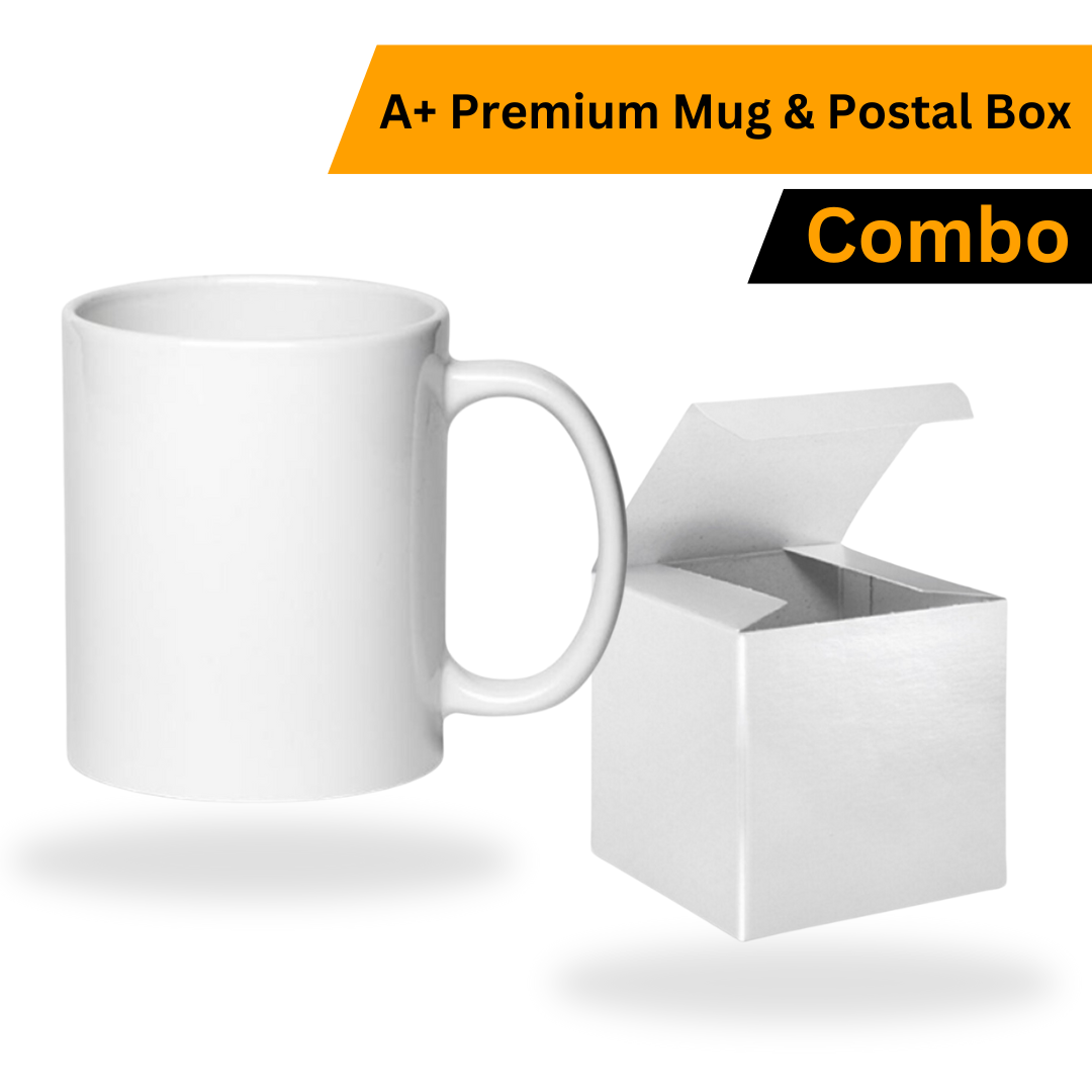AAA Premium Mug & Postal Box Combo – Blank Print Media