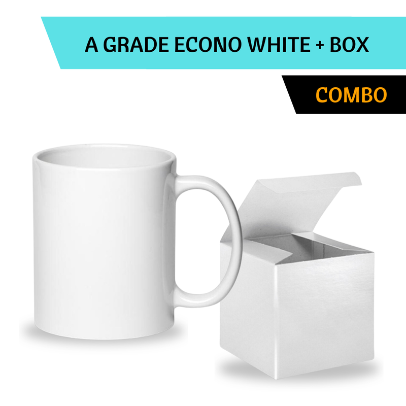 A Grade Econo 11oz Mug & Postal Box Combo – Blank Print Media