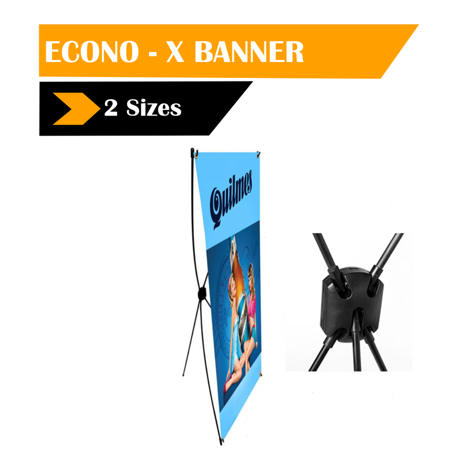 Econo - X Banner Stand | 600*1600mm or 800*1800mm – Blank Print Media